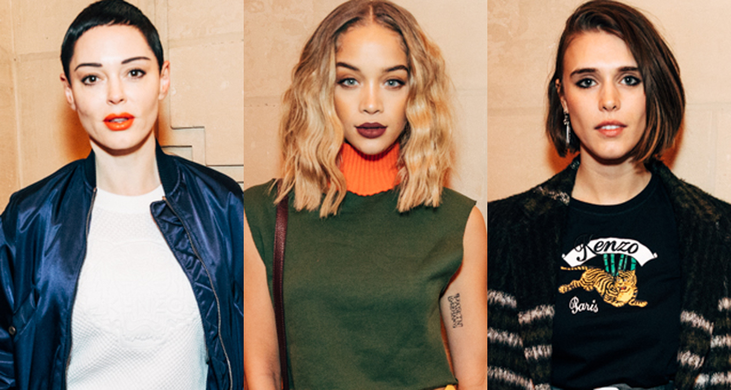 Rose McGowan & Jasmine Sanders Strike Pose at Kenzo La Collection ...