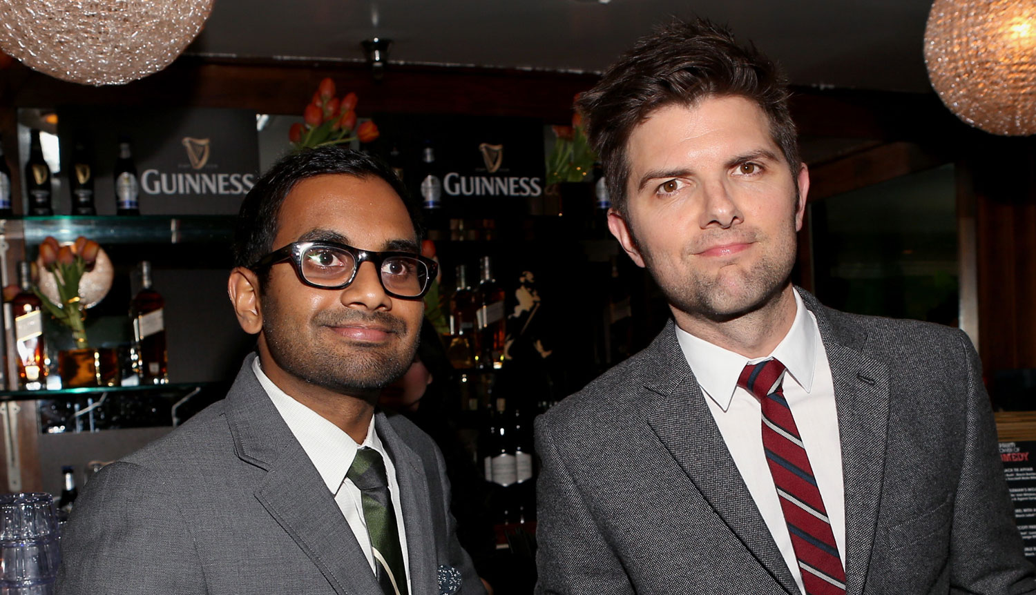 Adam Scott Gives an Update on Aziz Ansari | Adam Scott, Aziz Ansari ...