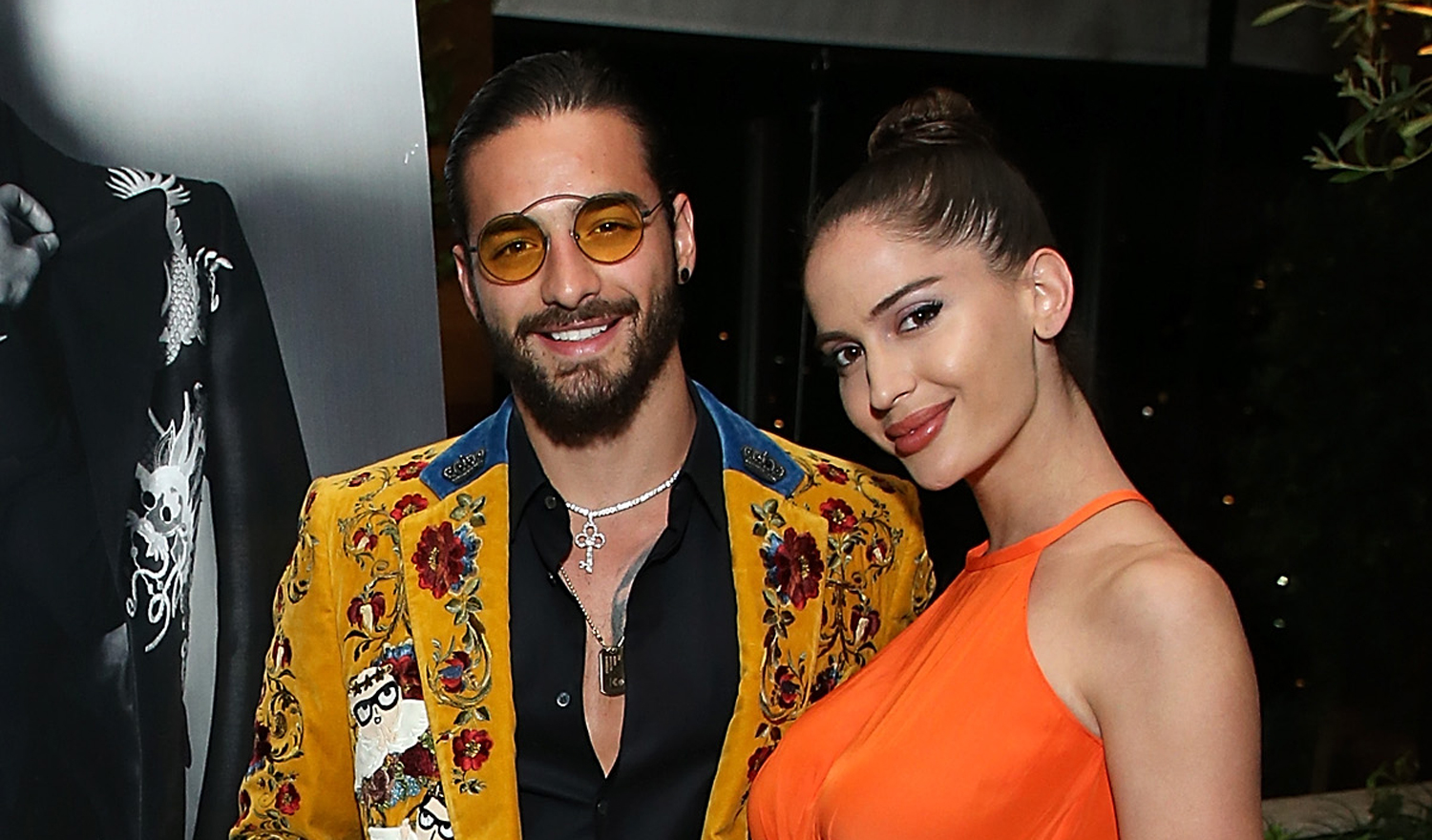Maluma Celebrates ‘Haute Living’ Cover with Girlfriend Natalia Barulich ...
