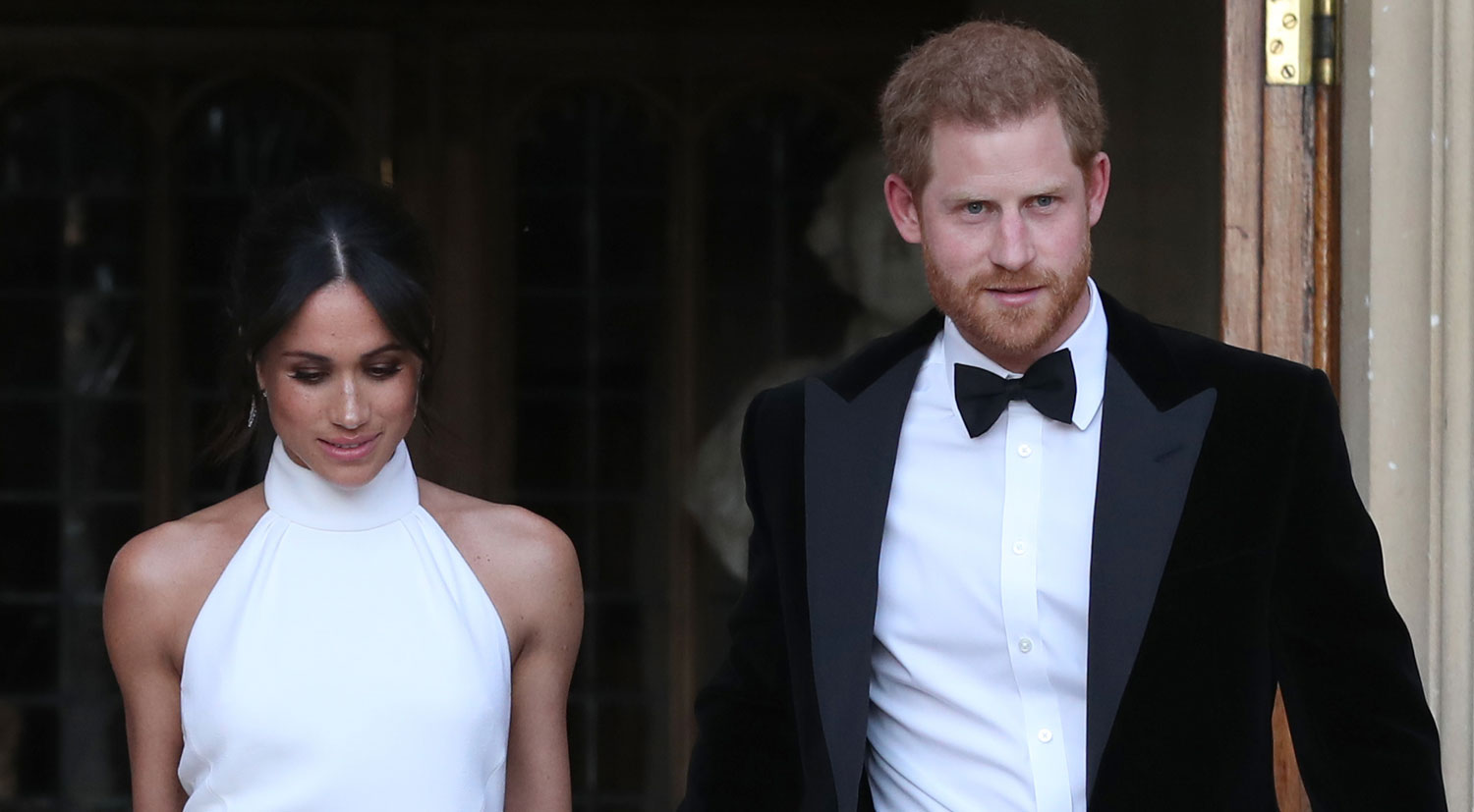Meghan Markle Wows in Second Wedding Dress Alongside Dapper Prince ...