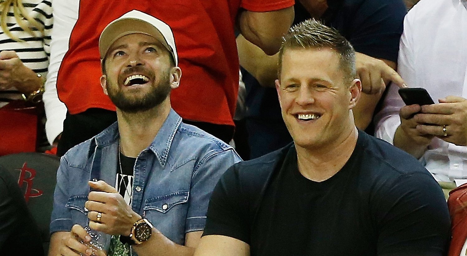 Justin Timberlake Joins JJ Watt Courtside at NBA Playoffs in Houston ...
