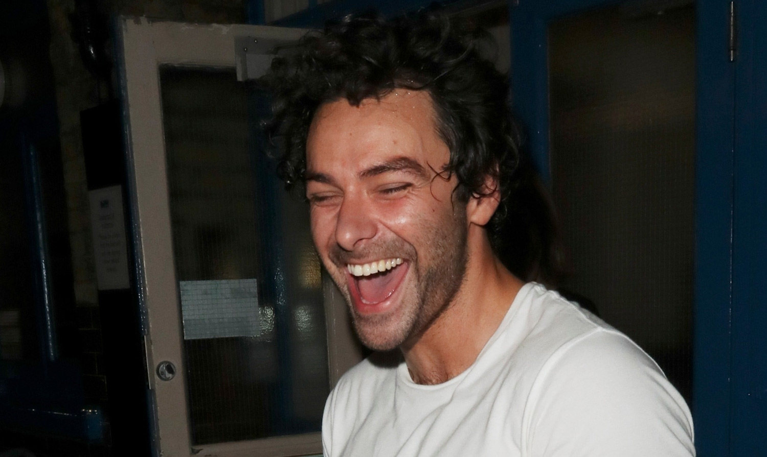 Aidan Turner Laughs with Fans After His West End Performance | Aidan ...