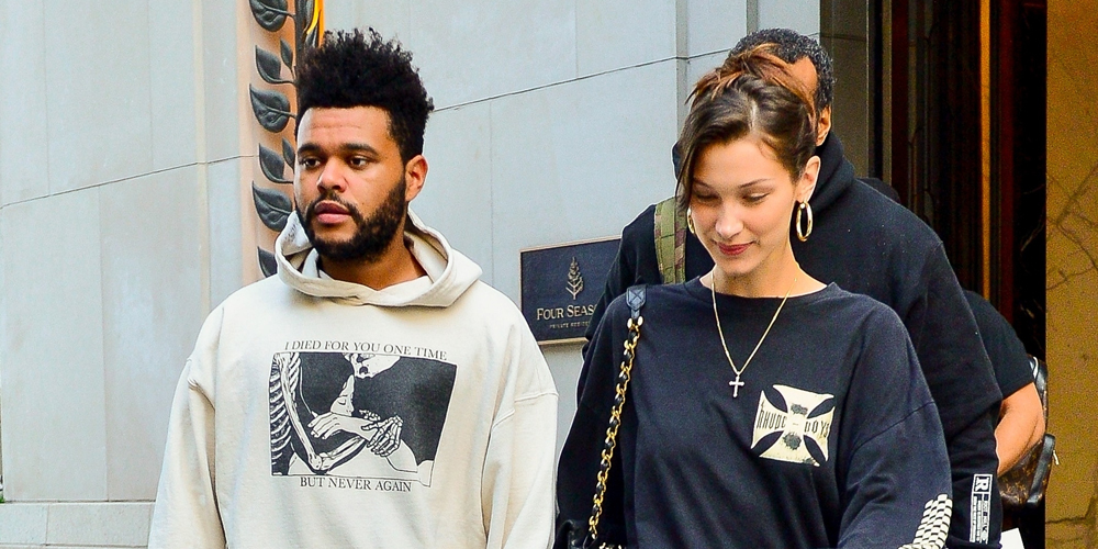 The Weeknd & Bella Hadid Walk Out Holding Hands in New York City ...