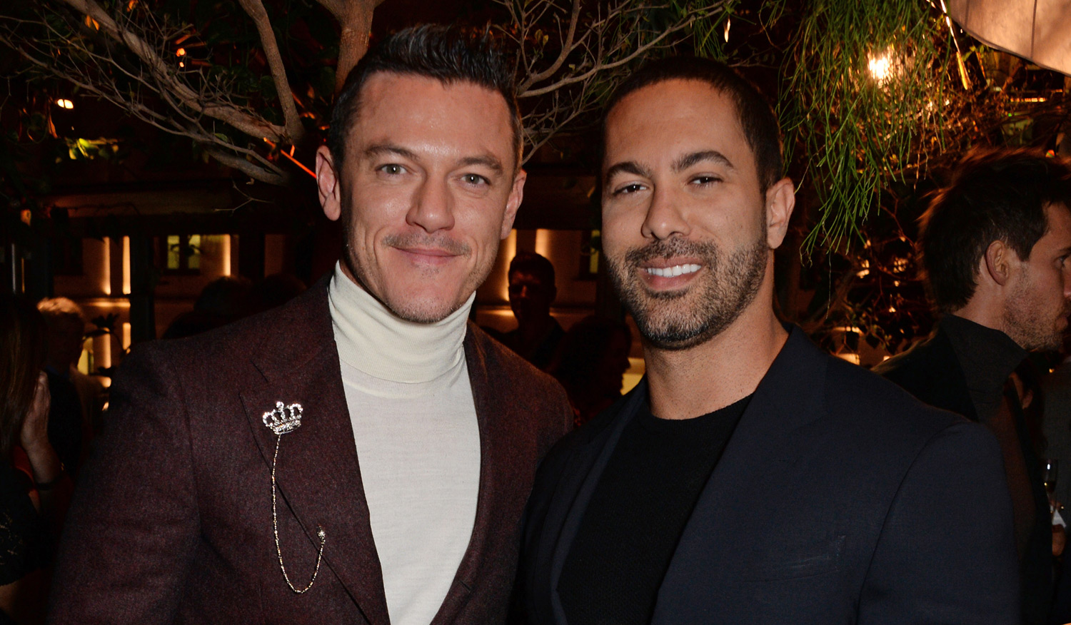 Luke Evans & Boyfriend Victor Turpin Couple Up at GQ Party | Luke Evans ...
