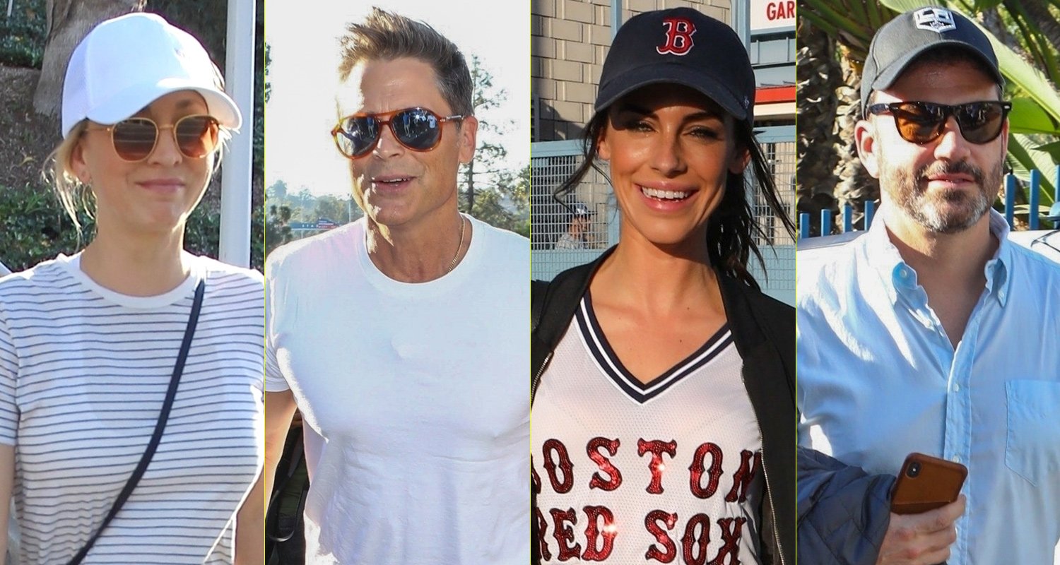 Kaley Cuoco & Rob Lowe Join Tons of Celebs at World Series Game 3 ...