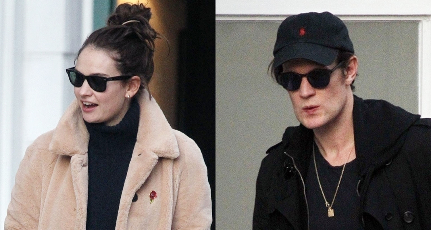 Lily James & Matt Smith Spend the Day Running Errands Together | Lily ...