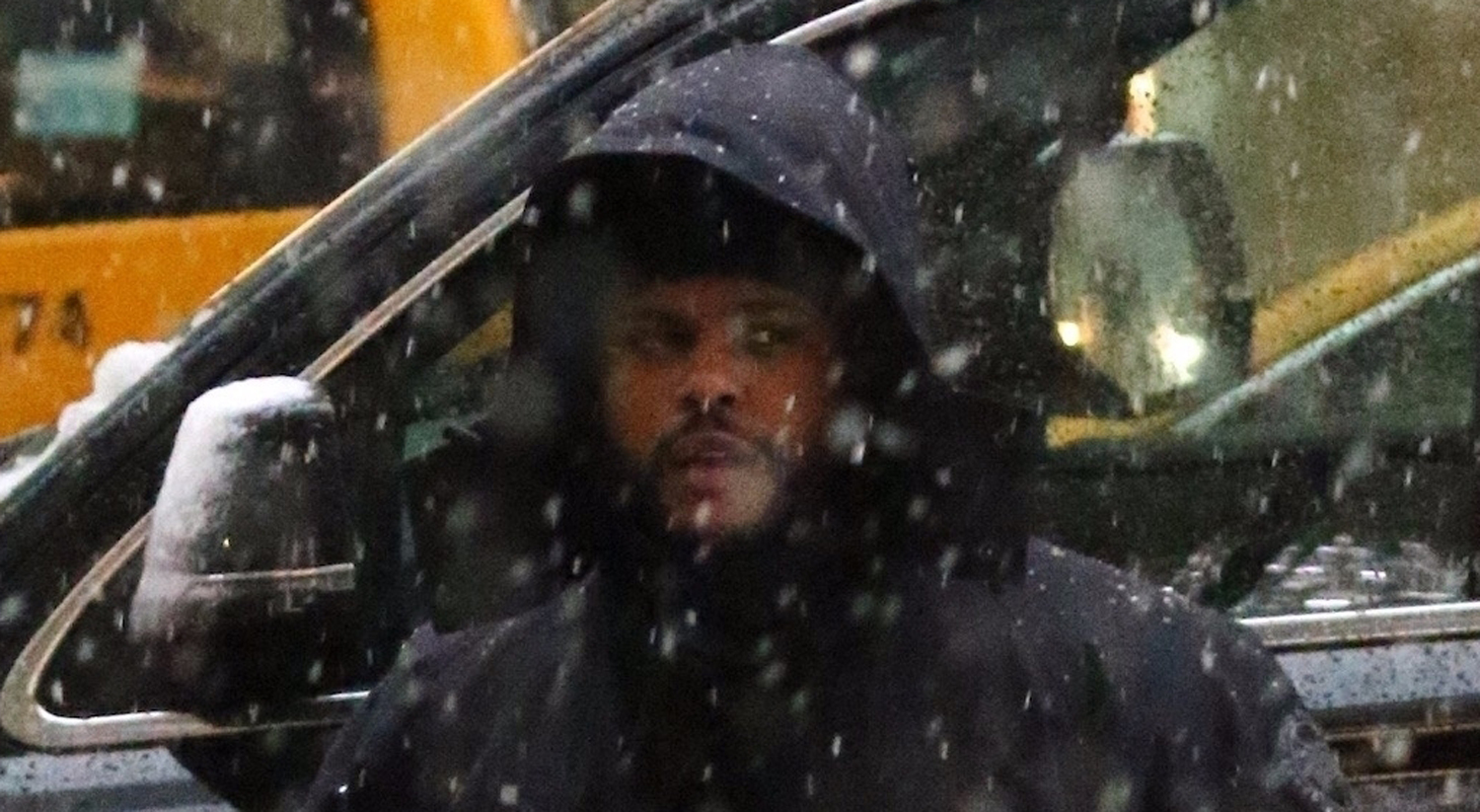 The Weeknd Braves NYC Blizzard to Take His Dog for a Walk! | The Weeknd ...