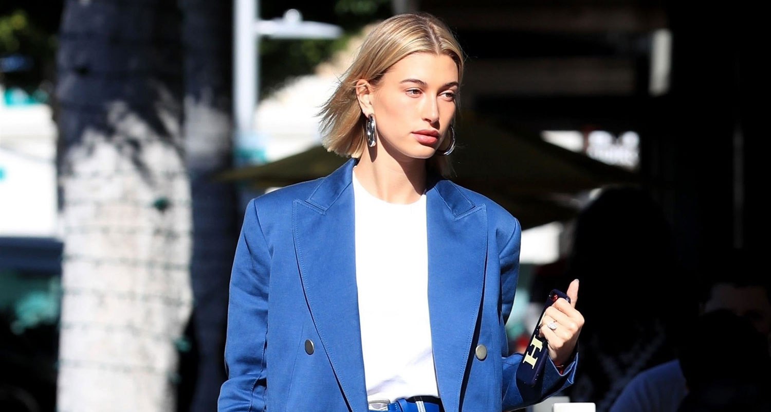 Hailey Bieber is a Beauty in Blue While Shopping at Barneys | Hailey ...
