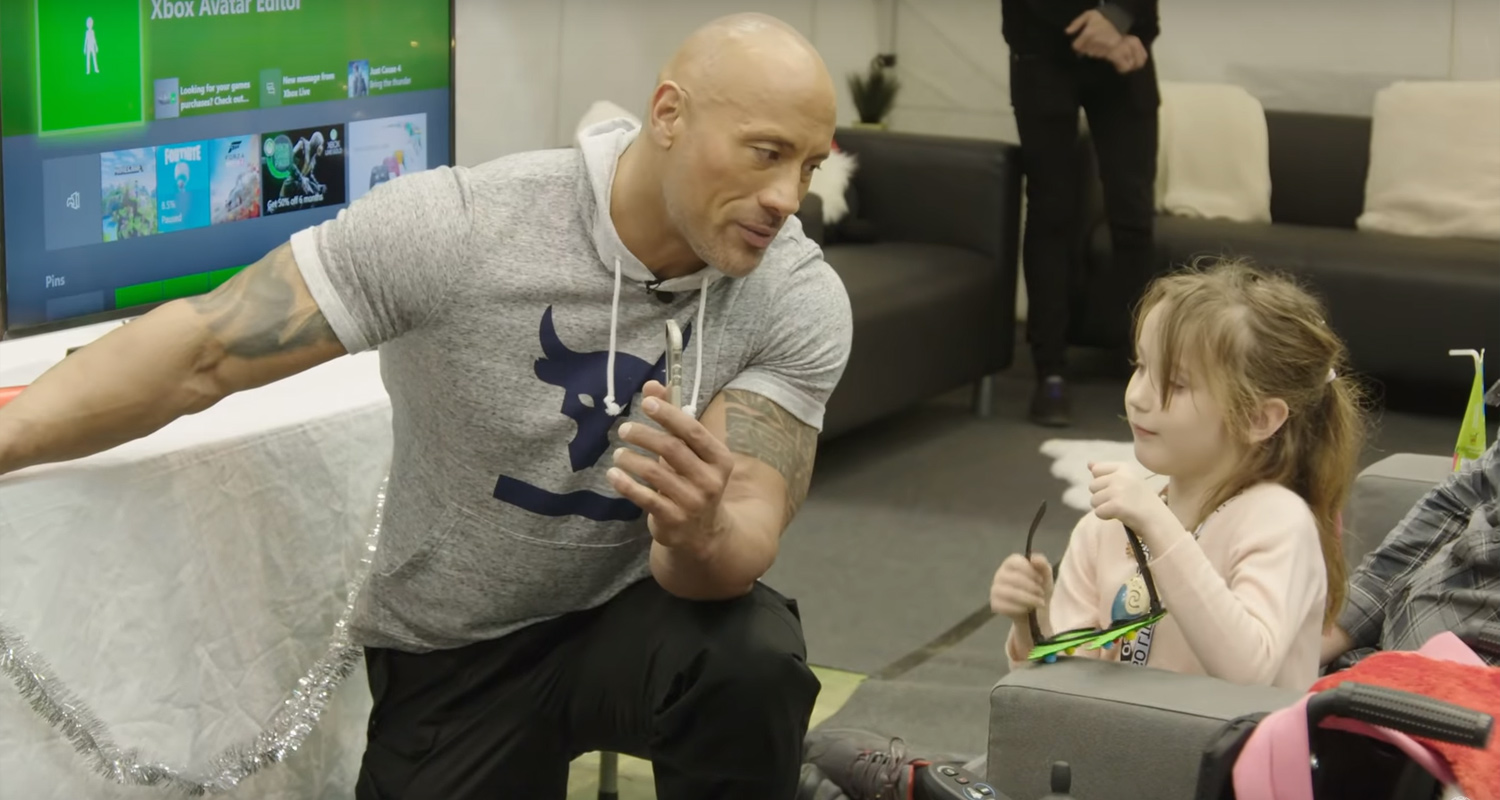 Dwayne Johnson Surprises Young Fans on the Set of ‘Hobbs & Shaw ...