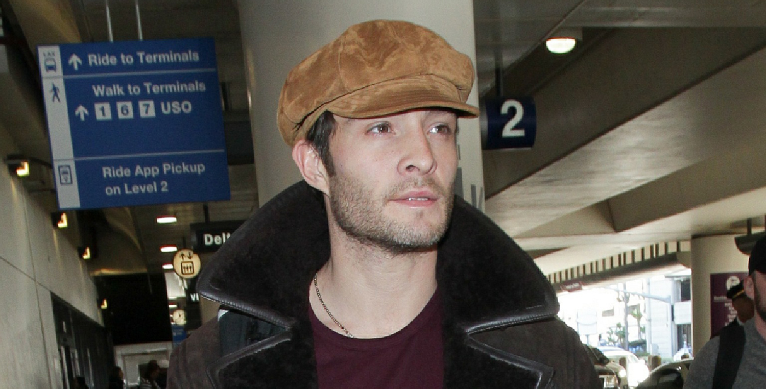 Ed Westwick Jets Into LAX Airport After the Holidays | Ed Westwick ...