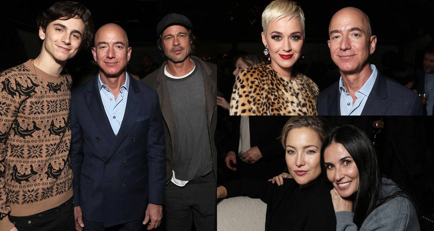 Brad Pitt, Timothée Chalamet, Katy Perry & More Get Festive at Amazon ...