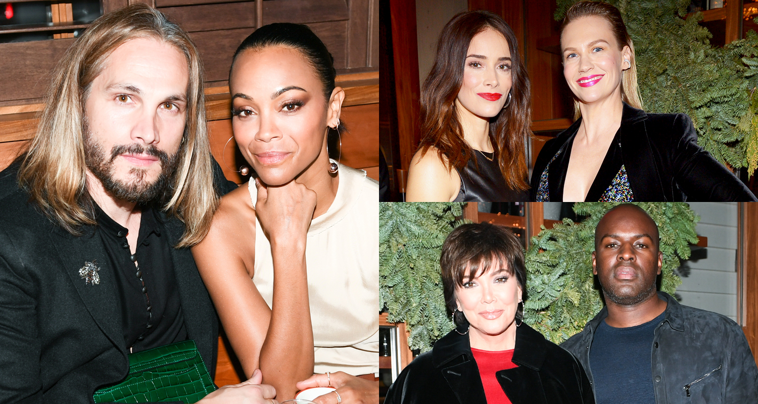 Zoe Saldana & Hubby Marco Perego Couple Up at Tamara Mellon Shop ...