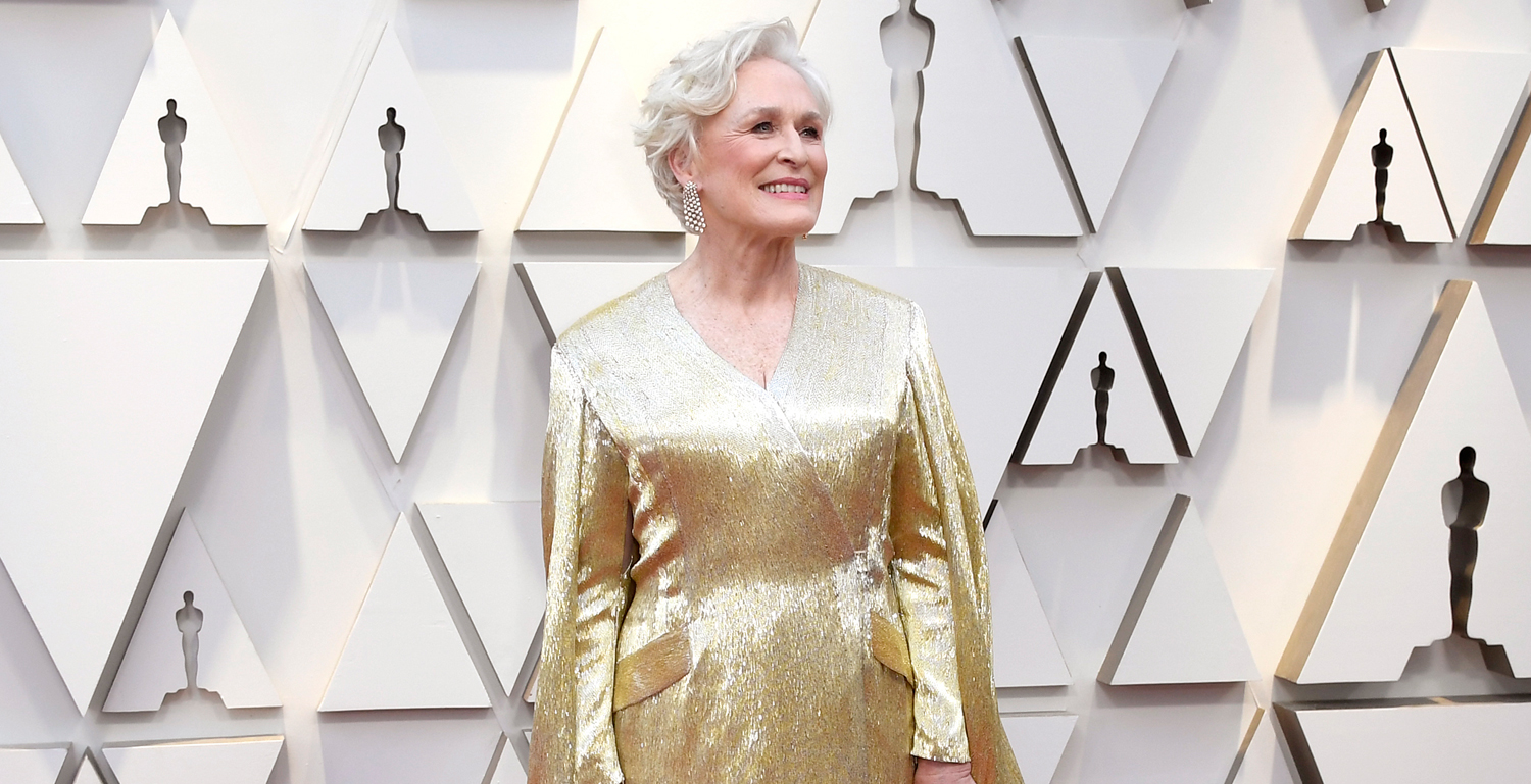 Glenn Close Wears a Gold Cape on Oscars 2019 Red Carpet | 2019 Oscars ...