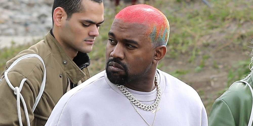 Kanye West Debuts Multi-Color Hair While Heading to His Office! | Kanye ...