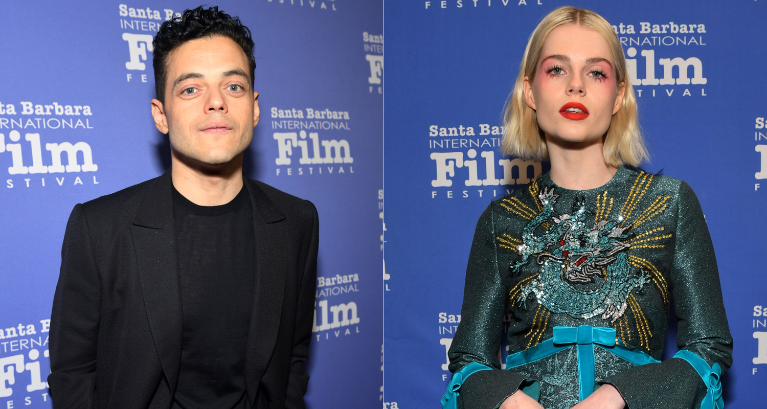 Rami Malek Gets Support From Lucy Boynton at Santa Barbara Film ...