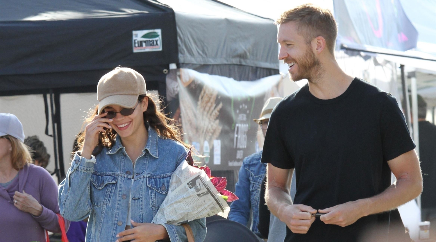 Calvin Harris & Girlfriend Aarika Wolf Look Smitten at the Farmers ...