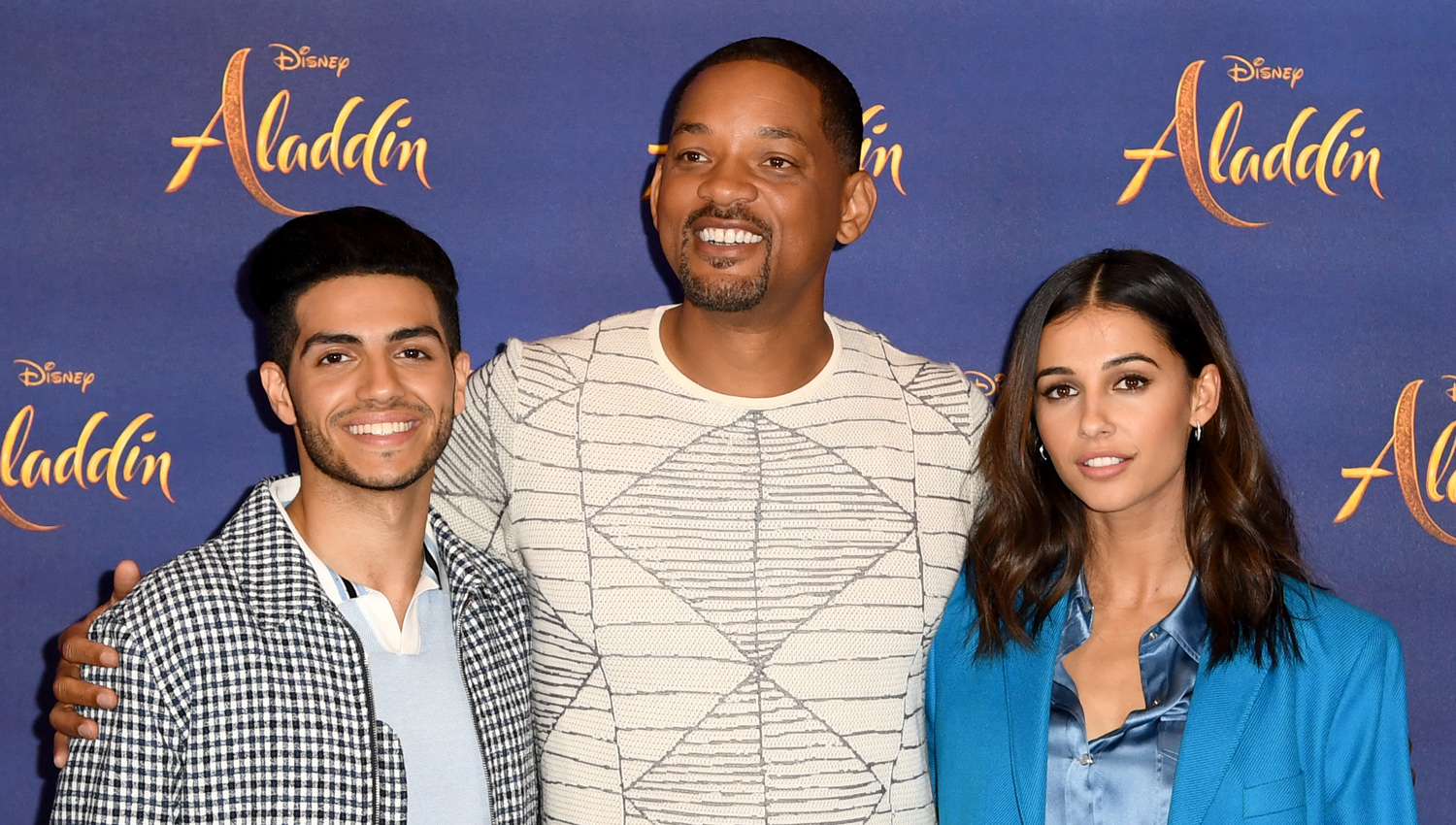 Will Smith, Mena Massoud, & Naomi Scott Team Up for ‘Aladdin’ Photo Call in London | aladdin ...