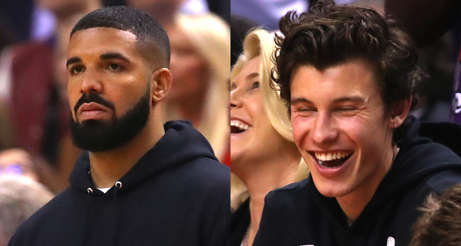Drake & Shawn Mendes Support Toronto Raptors at NBA Finals 2019 ...