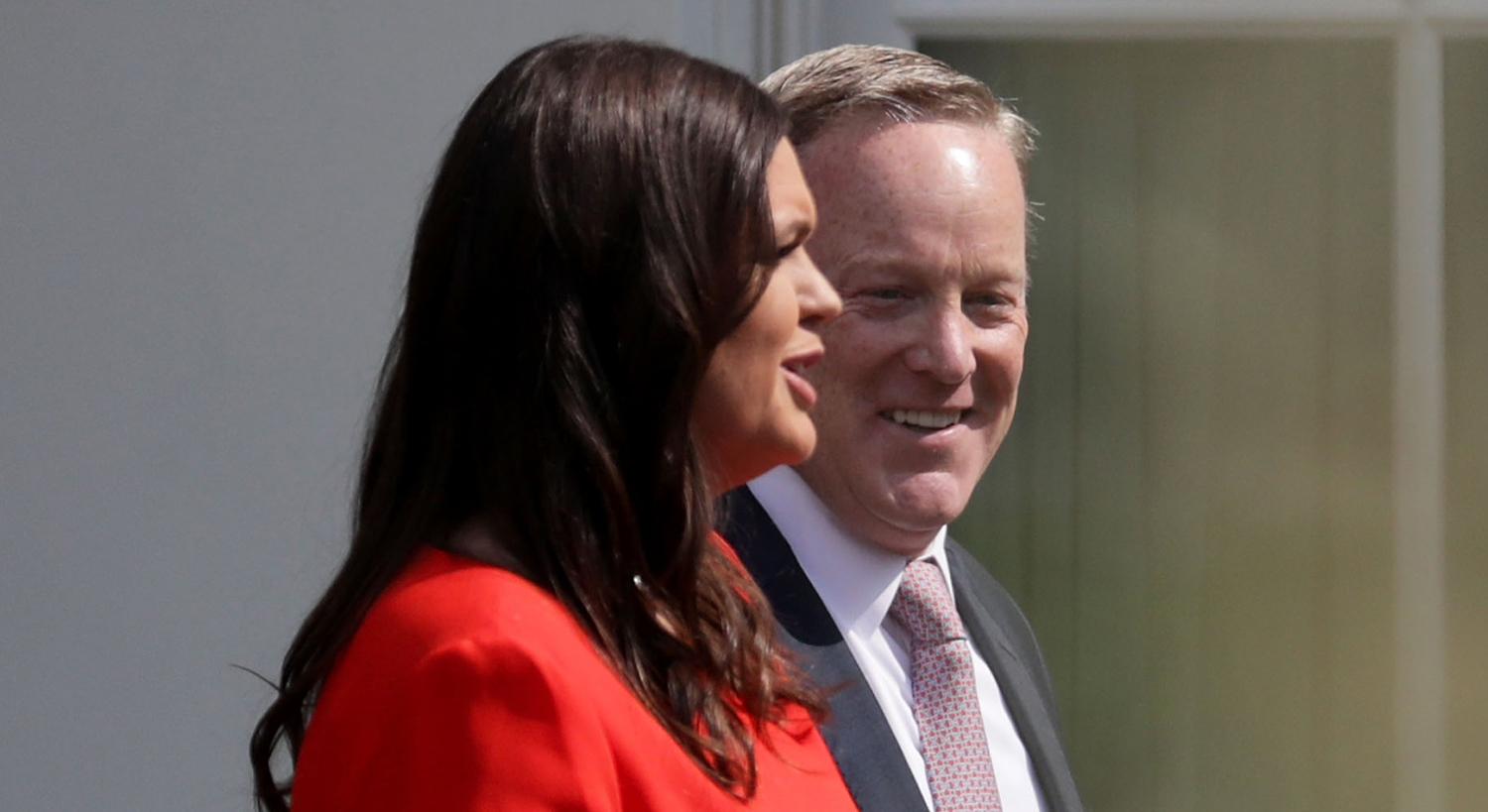 Sean Spicer Sends a Message to Sarah Sanders | Newsies, Politics, Sarah Huckabee Sanders, Sean ...