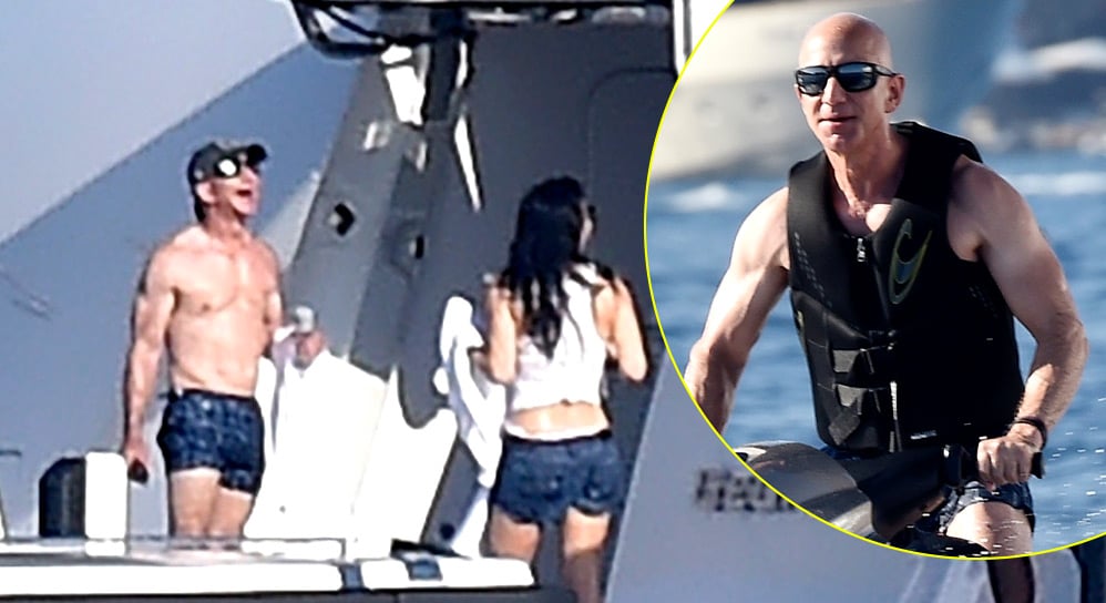 Jeff Bezos Goes Shirtless in Italy, Flaunts PDA with Girlfriend Lauren Sanchez | Jeff Bezos ...