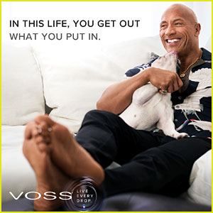 Dwayne Johnson & His Dog Star in Voss Water’s New Campaign (Video ...