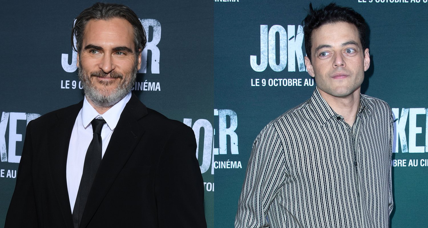 Joaquin Phoenix Gets Support from Rami Malek at ‘Joker’ Paris Premiere ...