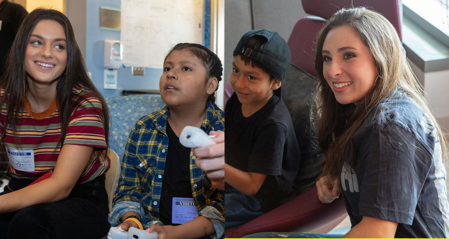 Odeya Rush & Ava Cantrell Play With Patients at Starlight & UCLA ...