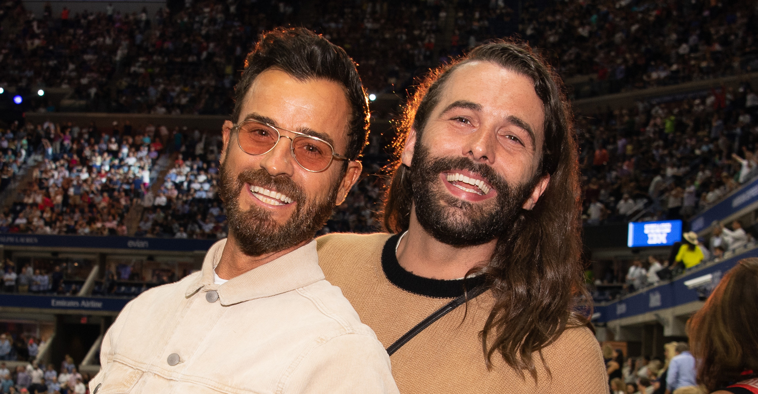 Justin Theroux & Jonathan Van Ness Hang Out at U.S. Open 2019 ...
