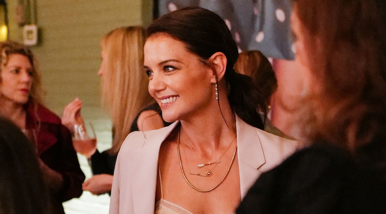 Katie Holmes Has ‘New York Moment’ in Slip Dress & Blazer | Alexandra ...