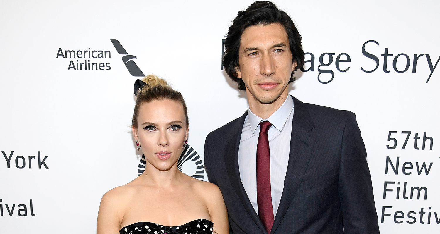 Scarlett Johansson & Adam Driver Premiere ‘Marriage Story’ During New ...