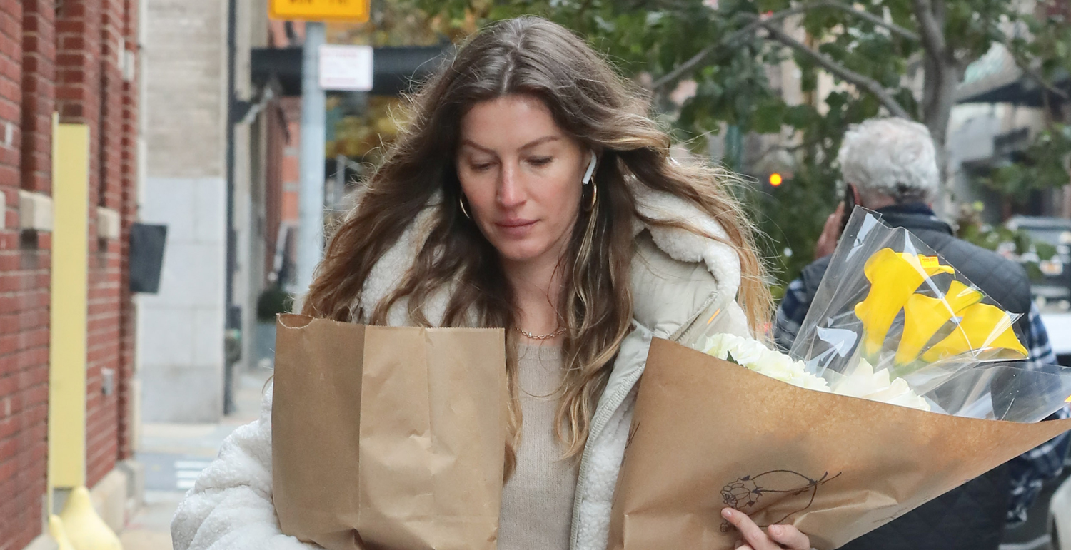 Gisele Bundchen Steps Out to Pick Up Some Flowers in NYC | Gisele ...