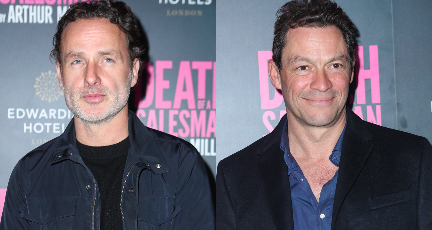Andrew Lincoln & Dominic West Support ‘Death of a Salesman’ Opening ...