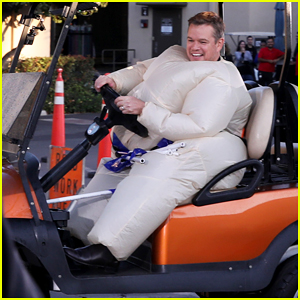 Matt Damon Takes On Hilarious Golf Cart Obstacle Course in Sumo Suit on ...