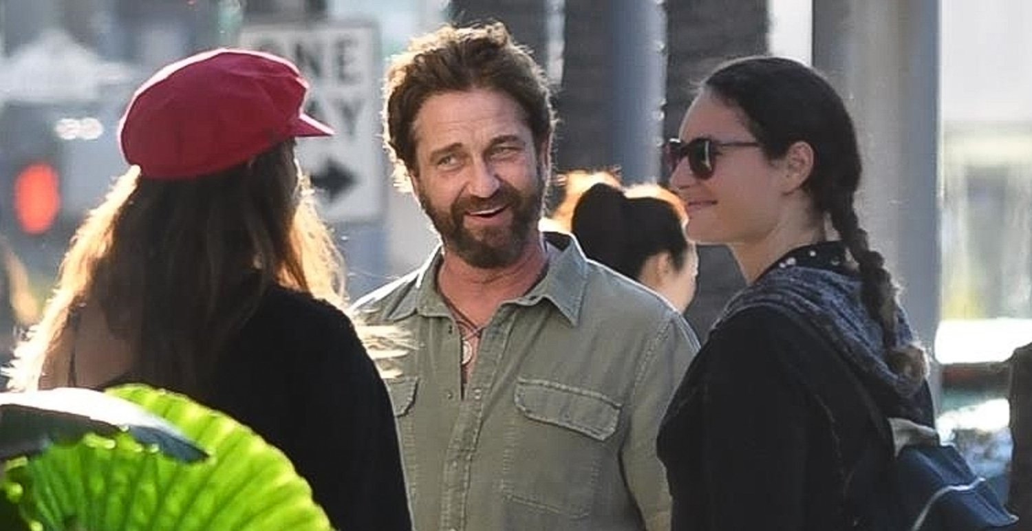 Gerard Butler Shares a Laugh with Fans While Arriving at Lunch | Gerard ...