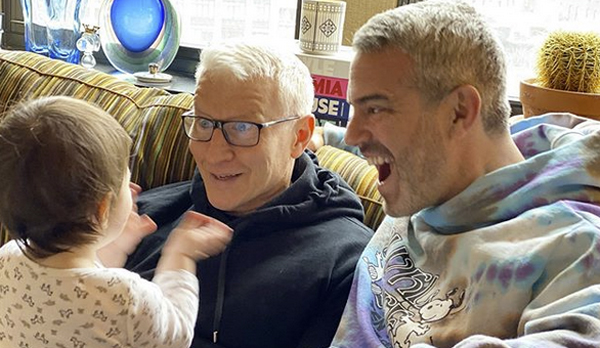 Anderson Cooper Plays with Andy Cohen’s Son During NYE Prep | Anderson ...
