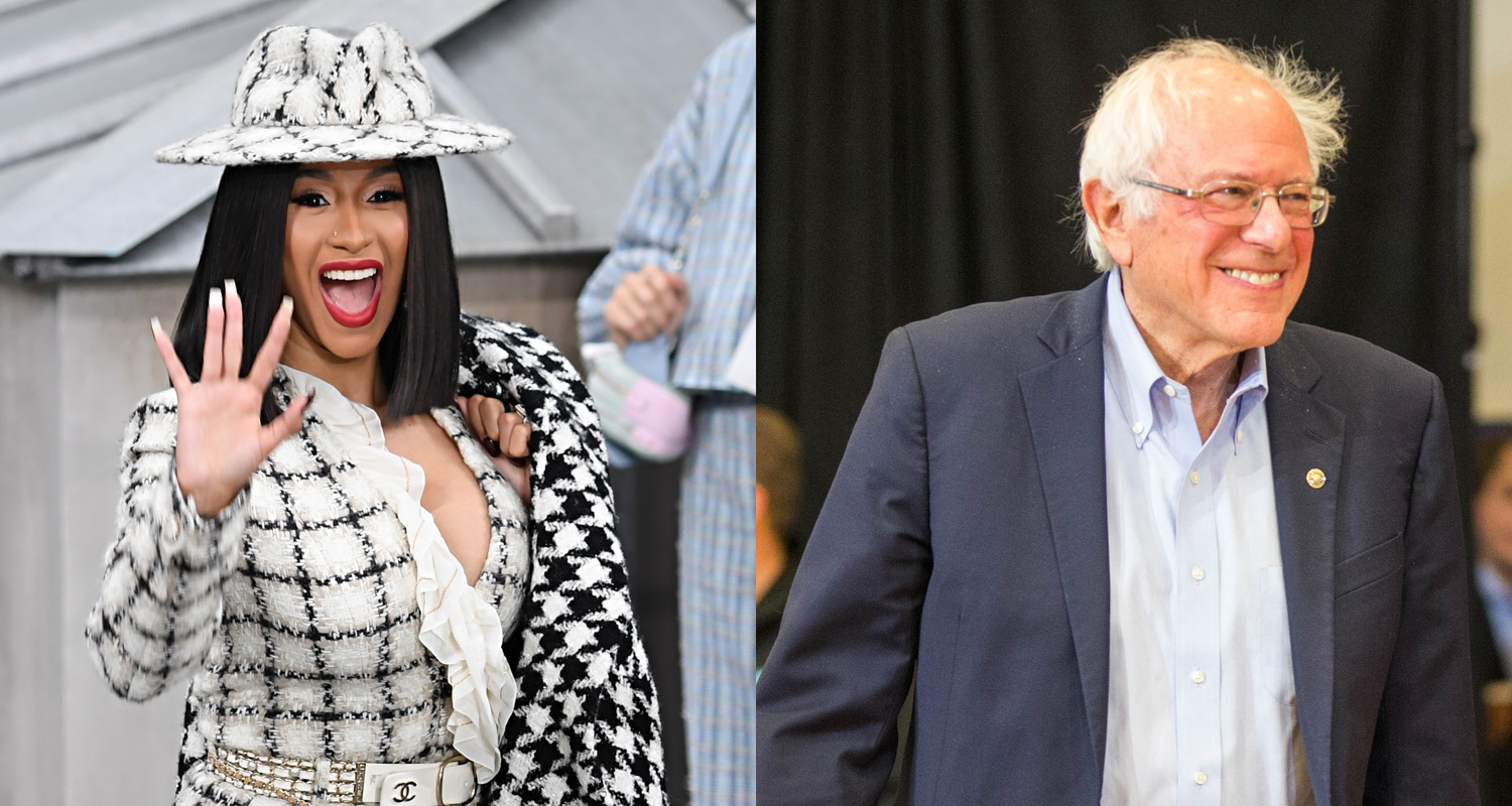 Cardi B Gets Bernie Sanders’ Support After She Talks About Running For ...