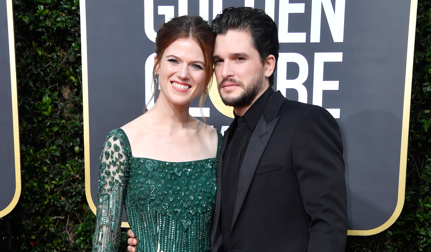 Kit Harington & Wife Rose Leslie Couple Up at Golden Globes 2020 ...
