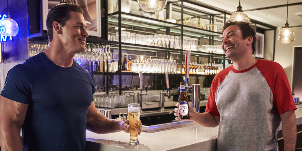 Jimmy Fallon Finds The Fun in Working Out With John Cena in Michelob ...