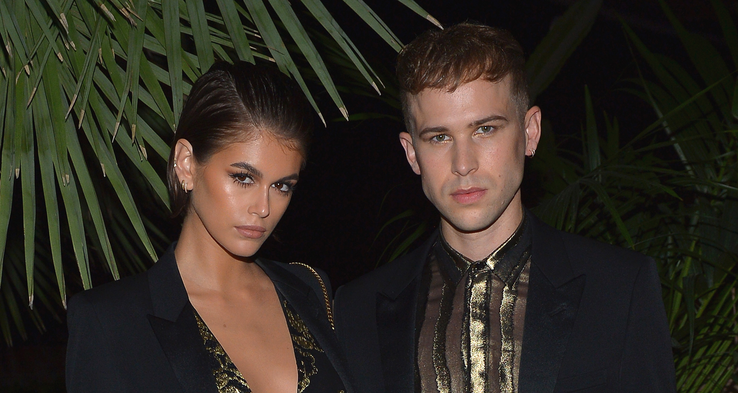 Kaia Gerber, Tommy Dorfman & Jacob Elordi Step Out For Saint Laurent ...