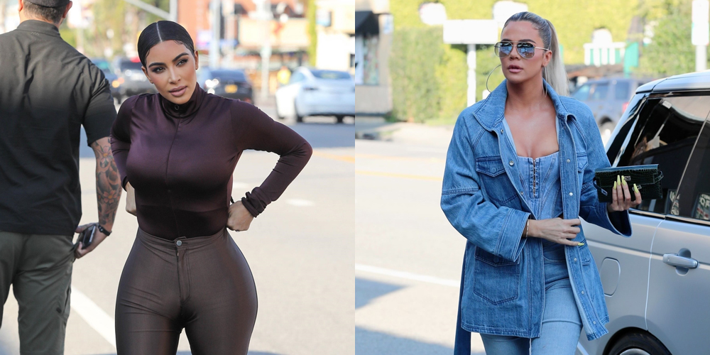 Kim & Khloe Kardashian Go Shopping Together at Sap & Honey in Sherman ...