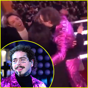 Post Malone Rings In 2020 in NYC With A Hug From BTS! | 2019 New Years ...