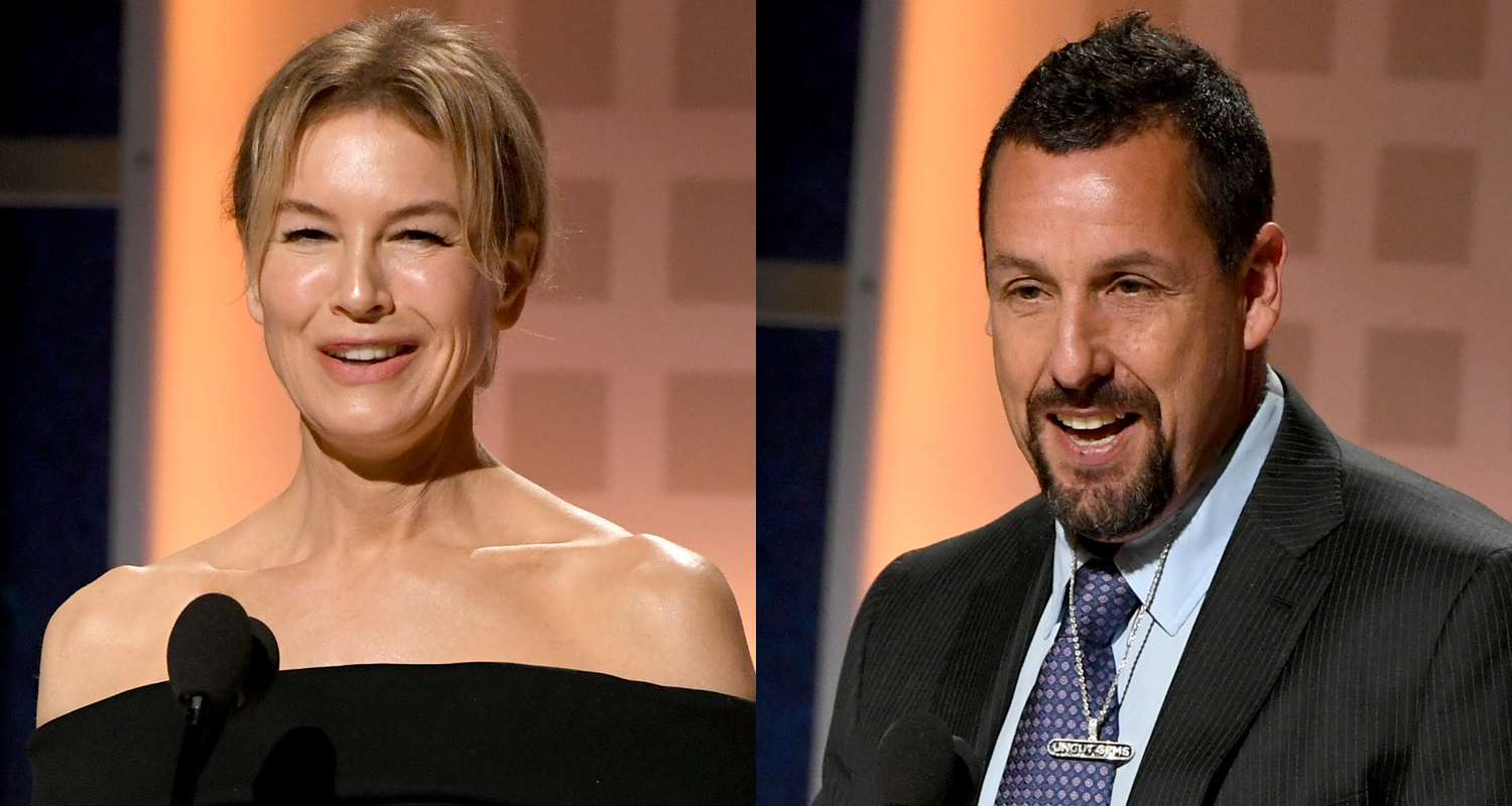 Renee Zellweger & Adam Sandler Win Big at AARP Awards 2020! | Adam ...