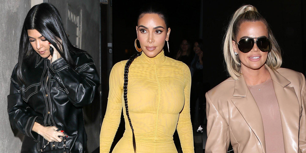 Kim Kardashian Grabs Dinner With Khloe & Kourtney After Filming ‘My ...