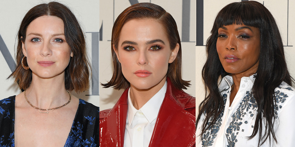 Caitriona Balfe Looks Royal in Blue at Valentino’s Paris Fashion Week ...