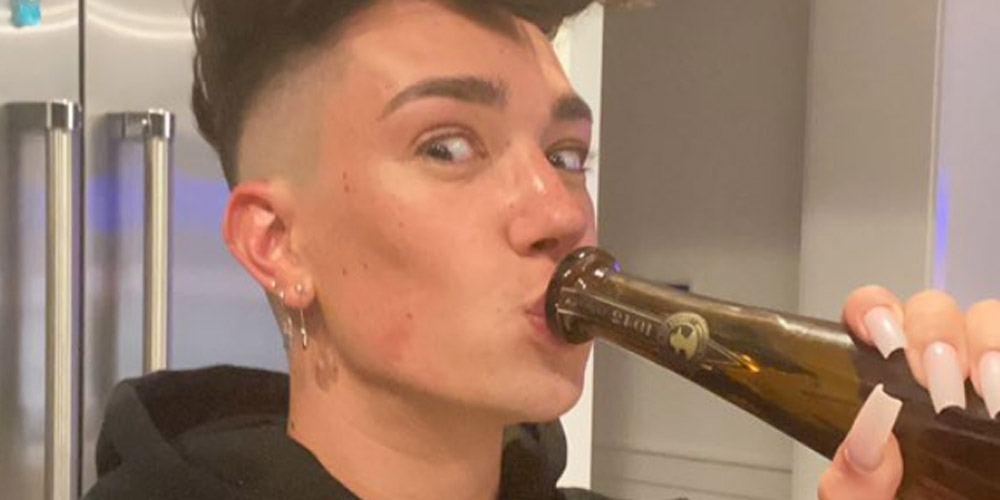 James Charles Films Drunk Makeup Tutorial for 21st Birthday | James ...