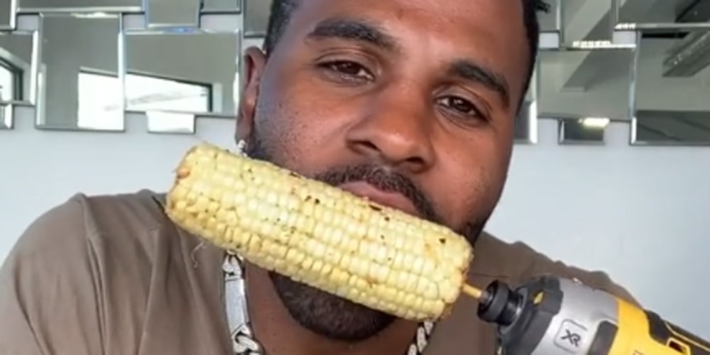 Jason Derulo Appears to Chip His Teeth Eating Corn With a Power Drill ...