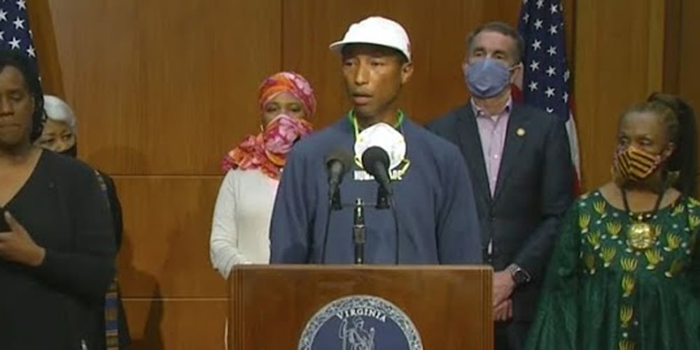 Pharrell Williams Helps to Announce Juneteenth as a State Holiday in ...