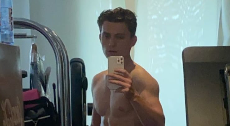 Tom Holland Looks Ripped in New Shirtless Pic! | Shirtless, Tom Holland ...