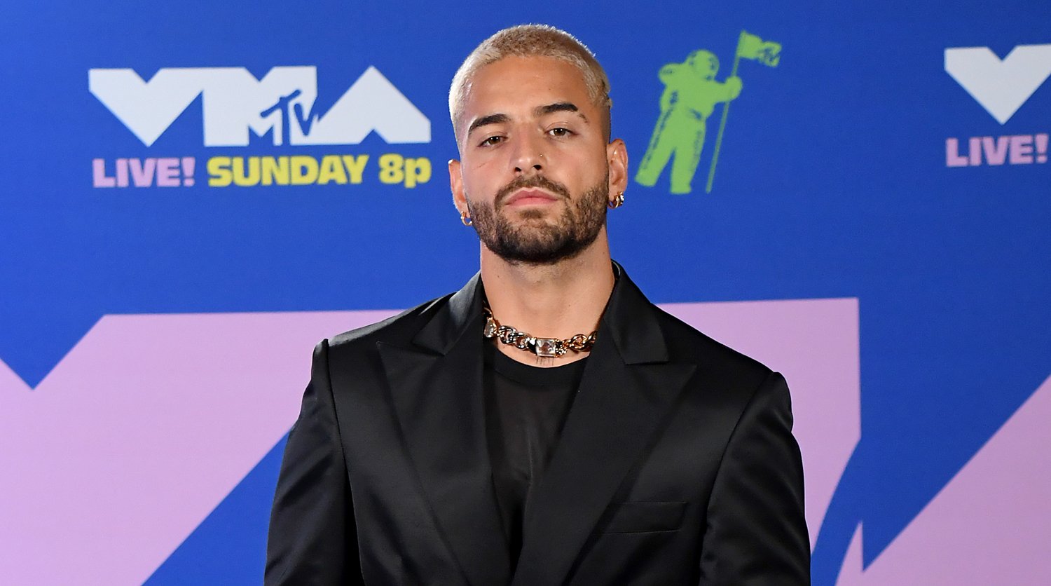 Maluma Looks Slick in a Silk Suit for MTV VMAs 2020 | 2020 MTV VMAs ...