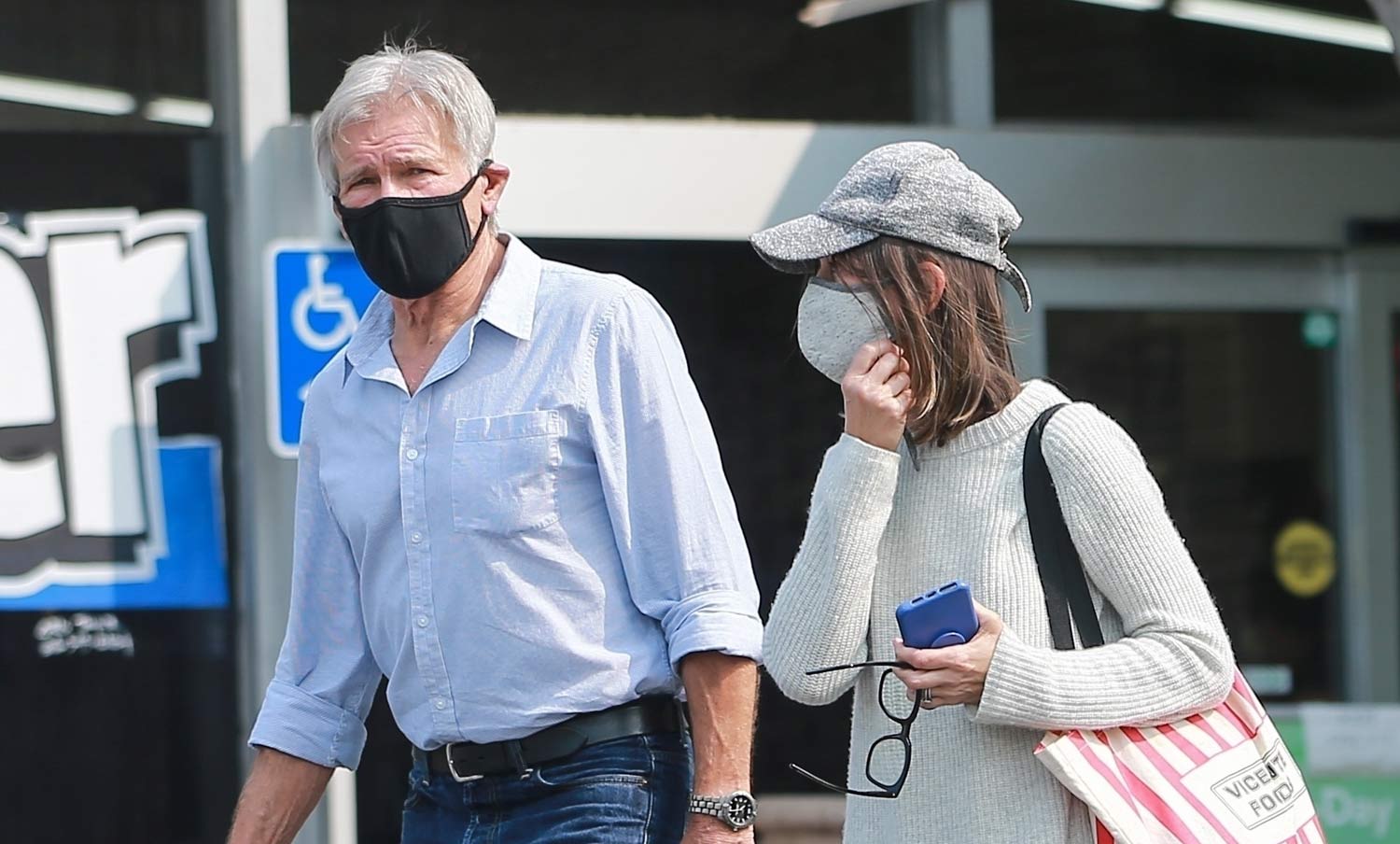 Harrison Ford & Calista Flockhart Step Out Together to Do Some Food ...